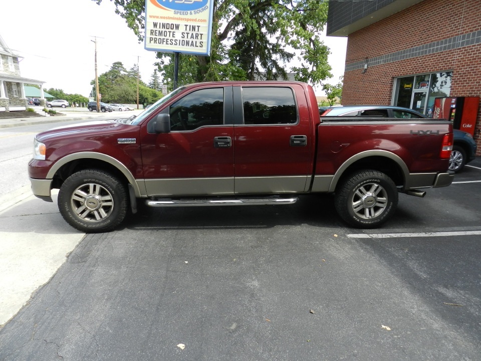 Ford F150 Window Tint Matches Front Windows To Factory