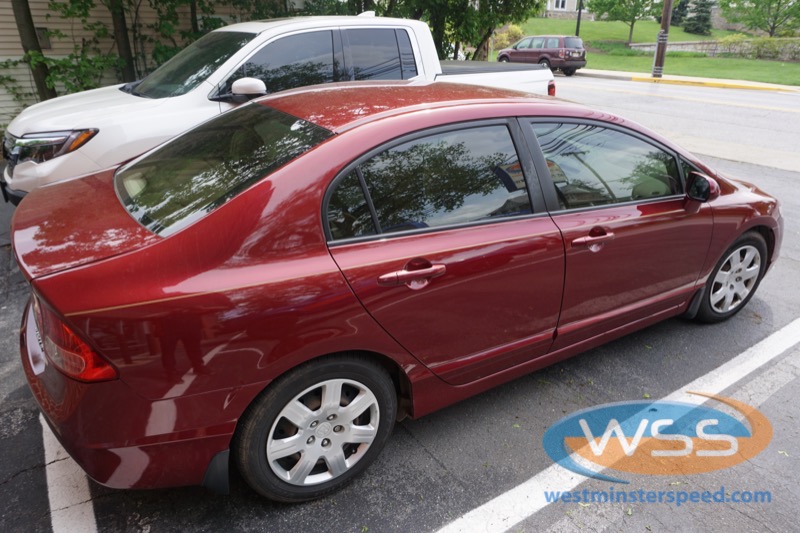 High-Quality Honda Civic Window Tint for Hampstead Client