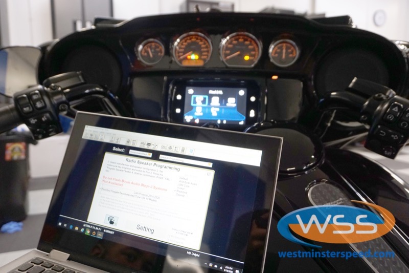 Audio System Upgrade for Baltimore 2020 Harley Road Glide Motorcycle